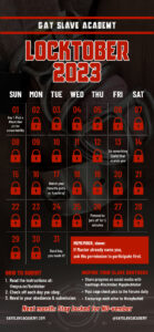 Locktober Male Chastity Challenge - Gay slave Academy